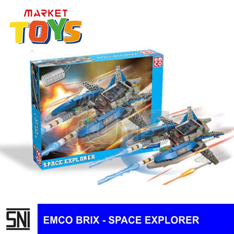 Jual EMCO BRIX - SPACE EXPLORER Mainan Anak Susun Balok Brick Model ...