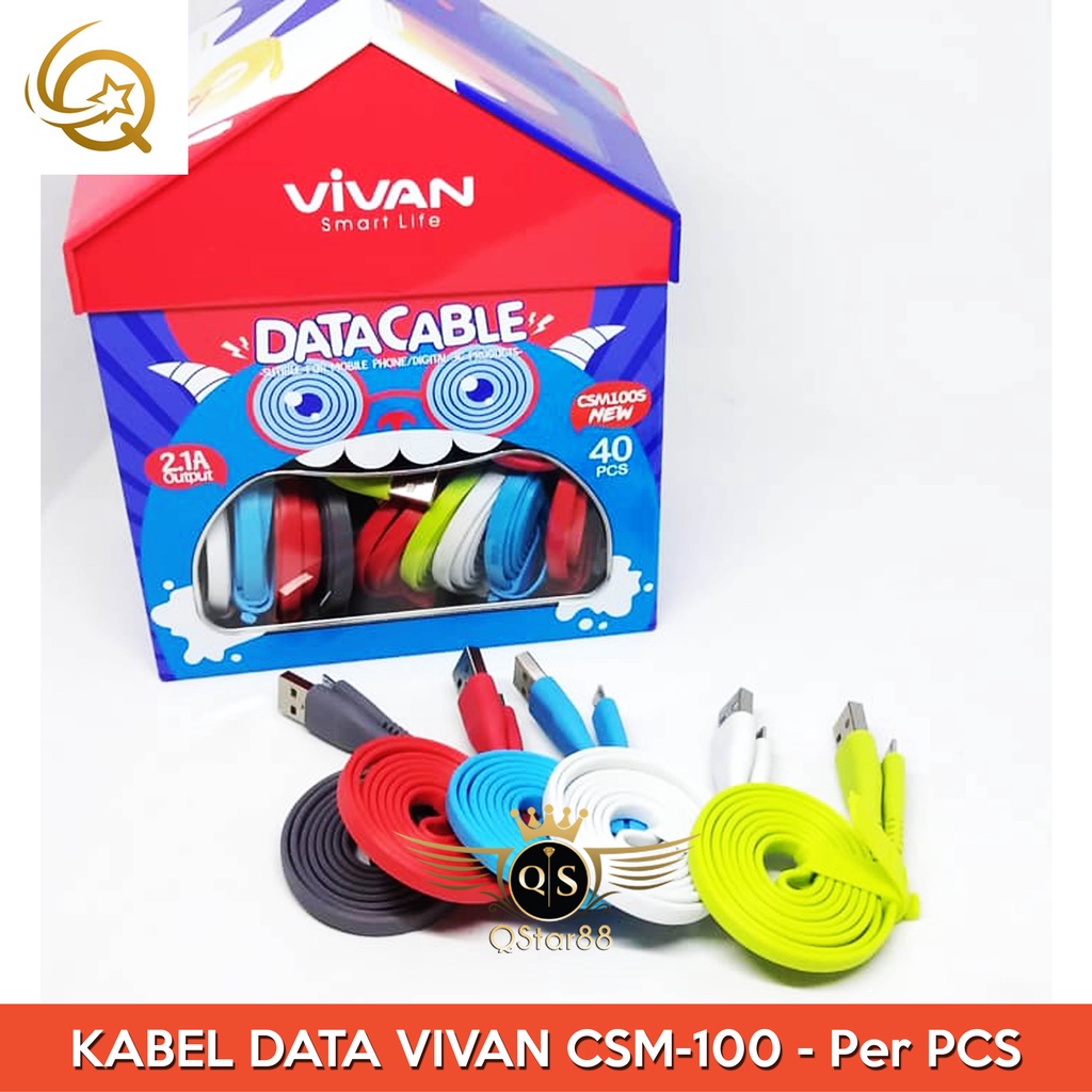 Jual Kabel Data Micro USB Vivan CSM100 ORIGINAL GARANSI RESMI | Shopee ...
