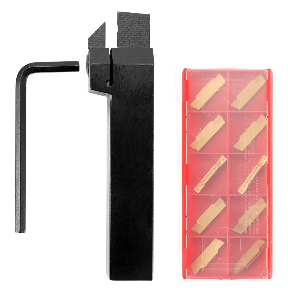 Jual IMPORT Lathe External Grooving Cut Borning Bar Holder Carbide ...