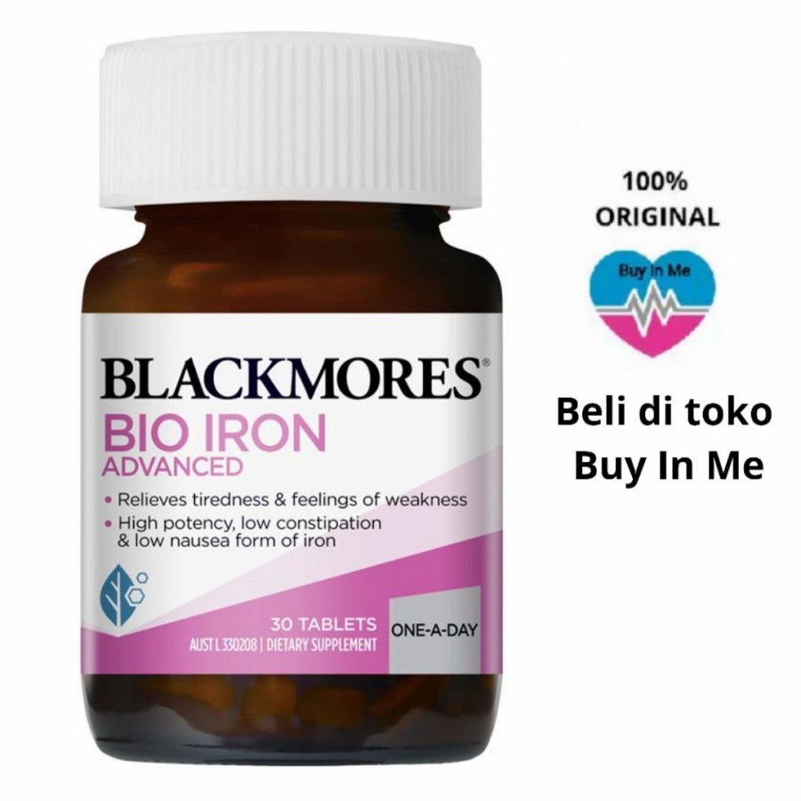 Jual Blackmores Bio Iron Advanced 30 Tablets | Shopee Indonesia