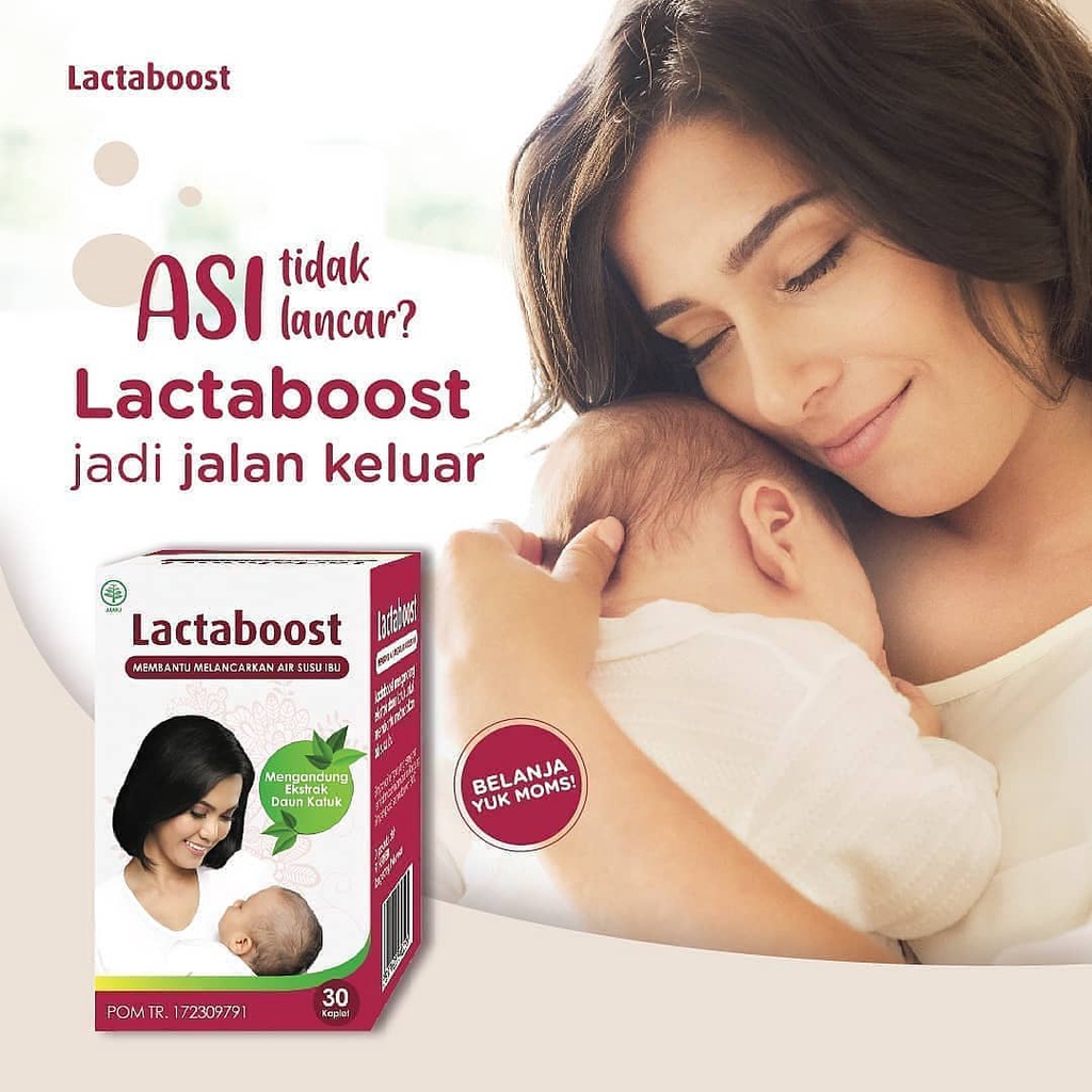 Jual Lactaboost 30 Kaplet ASI Booster Pelancar Asi Ekstrak Daun Katuk - Suplemen Vitamin Herbal ...