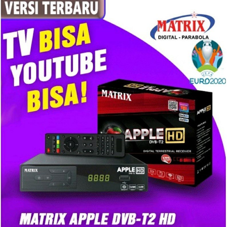 Jual Set top box Matrix Apple Full Hd DVB T2 & C STB Matrix STB Pengubah TV digital | Shopee ...
