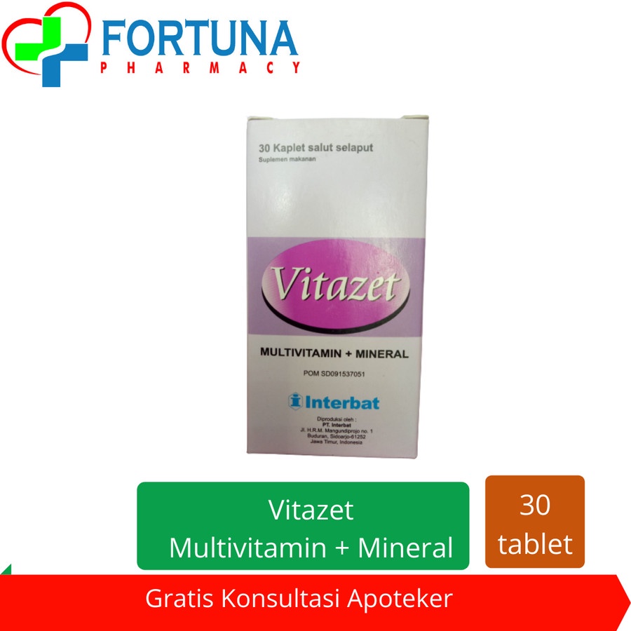 Jual Vitazet multivitamin dan minerak | Shopee Indonesia