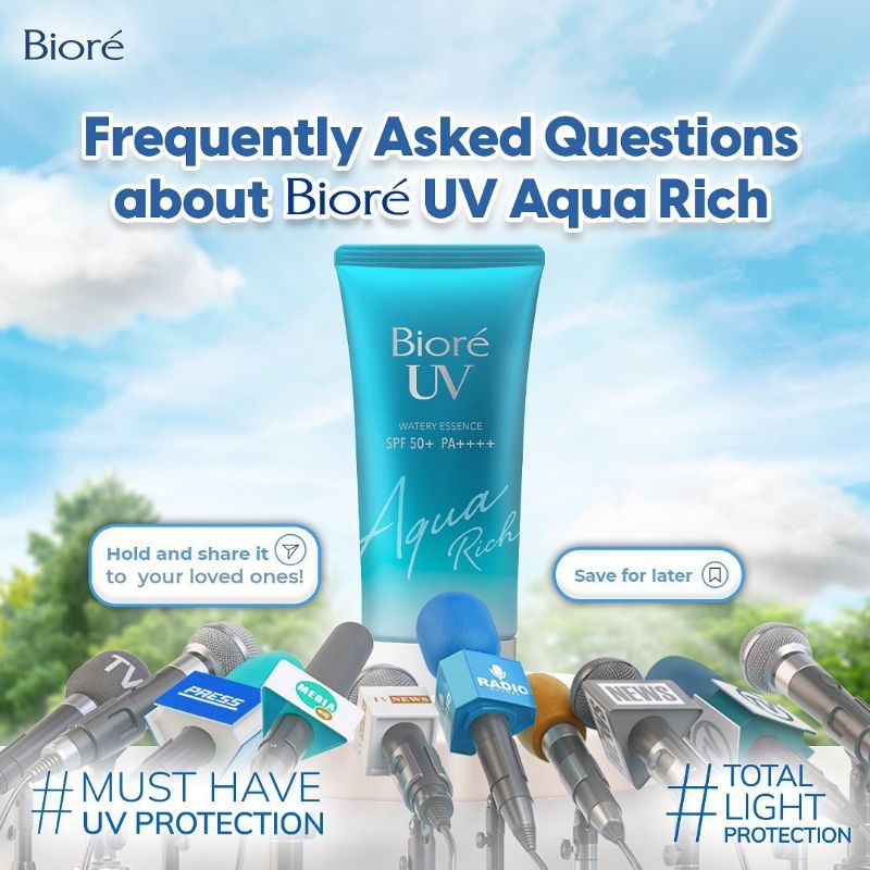 Jual BIORE UV AQUA RICH WATERY ESSENCE SPF 50+ PA++++/15gr ORIGINAL | Shopee Indonesia
