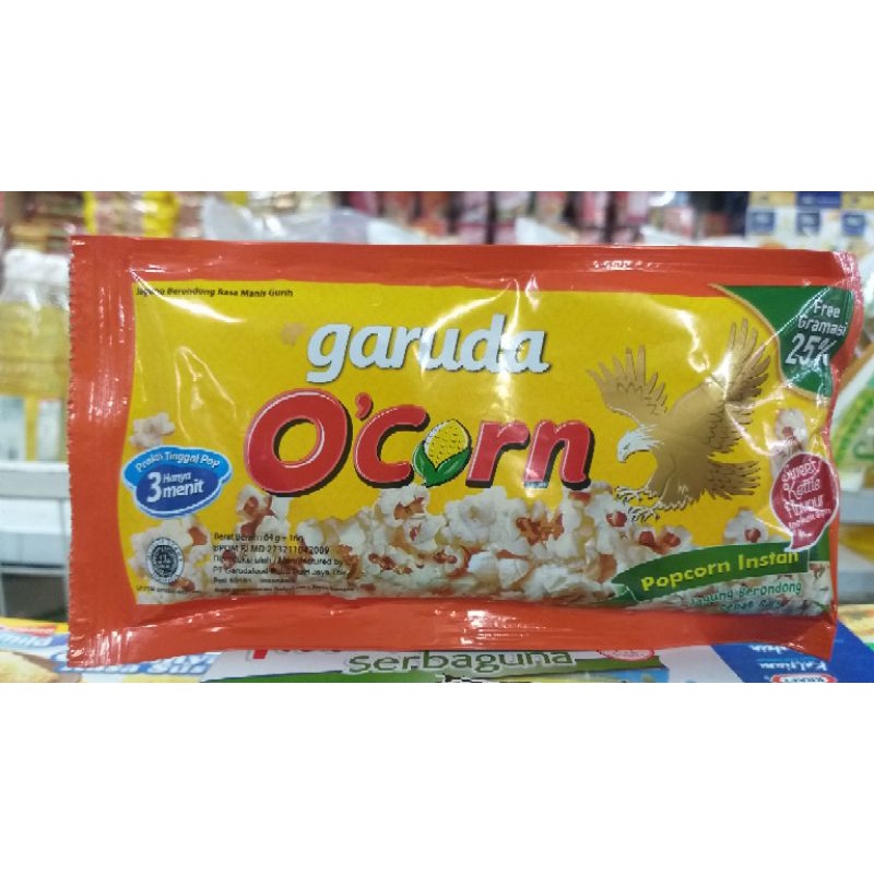 Jual KZ - garuda o'corn popcorn instan 64g + 16g | Shopee Indonesia