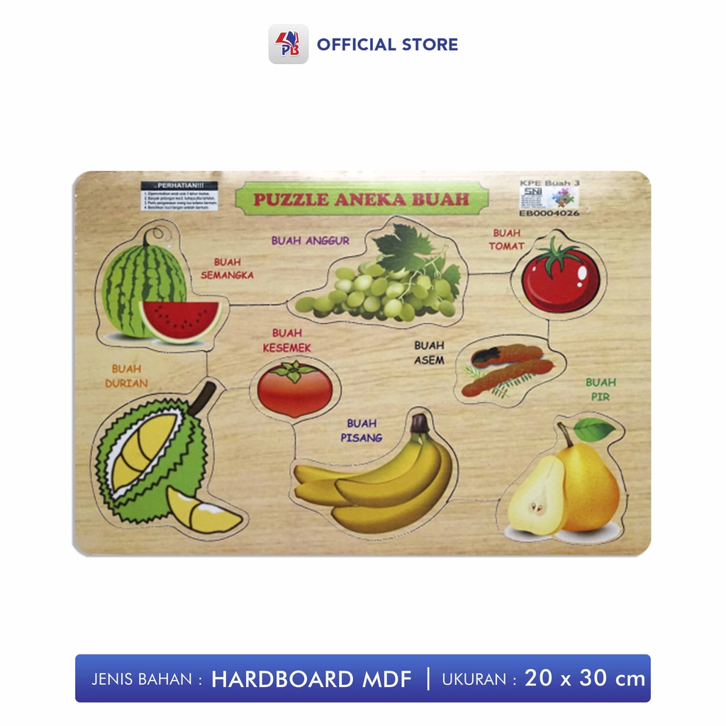 Jual Puzzle Edukasi Anak / Puzzle Kayu / Puzzle Anak Buah Bunga ...
