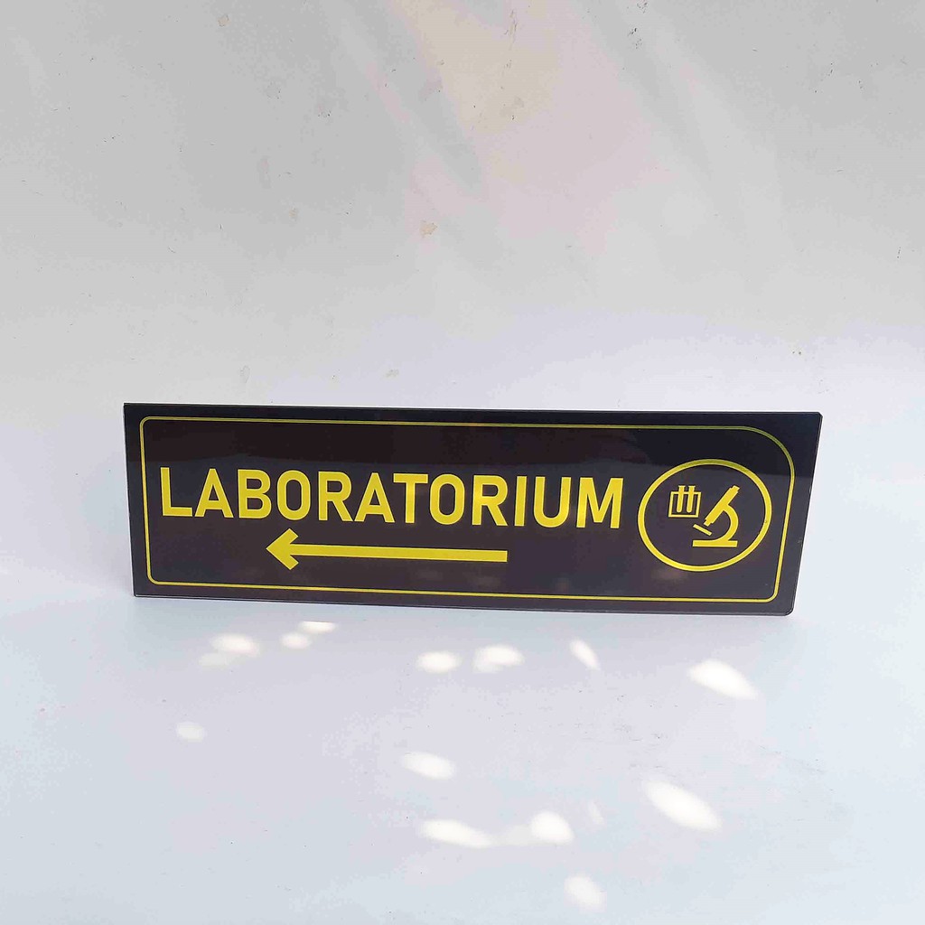 Jual Akrilik Penunjuk Arah Laboratorium, Akrilik Papan Penunjuk Arah ...
