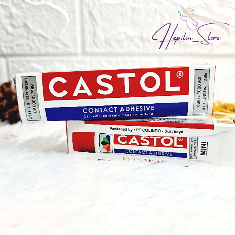 Jual Lem Castol Contact Adhesive / Lem Kuning Castol 14 ccm , 21 ccm ...
