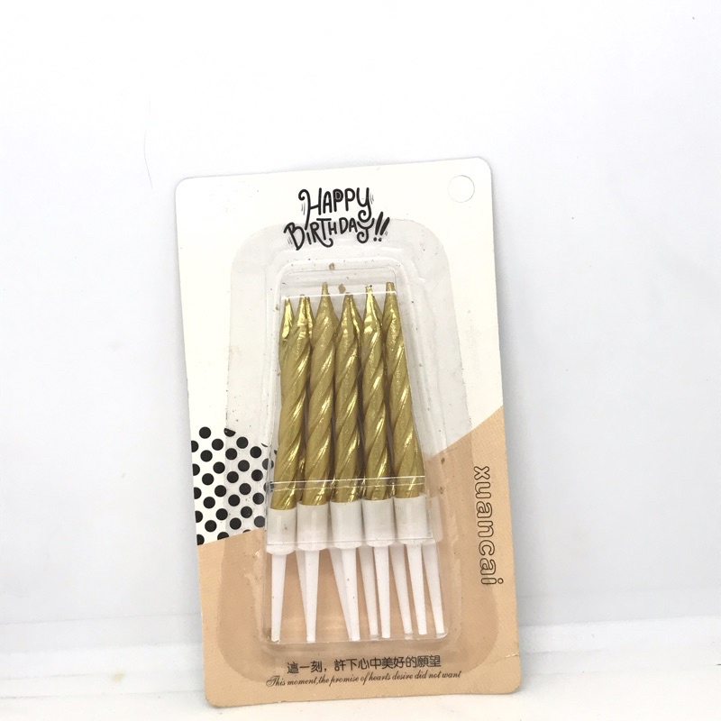 Jual lilin ulir / lilin gold / lilin ulangtahun | Shopee Indonesia