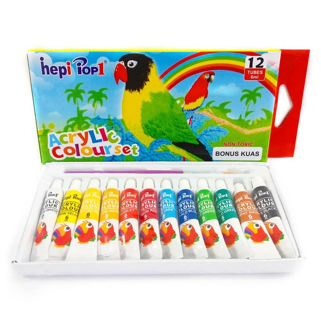 Jual Cat acrylic Hepi pop | Shopee Indonesia