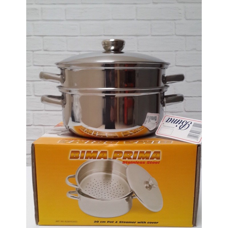 Jual Bima Panci steamer stainless steel 20-30Cm | kukusan stainless ...