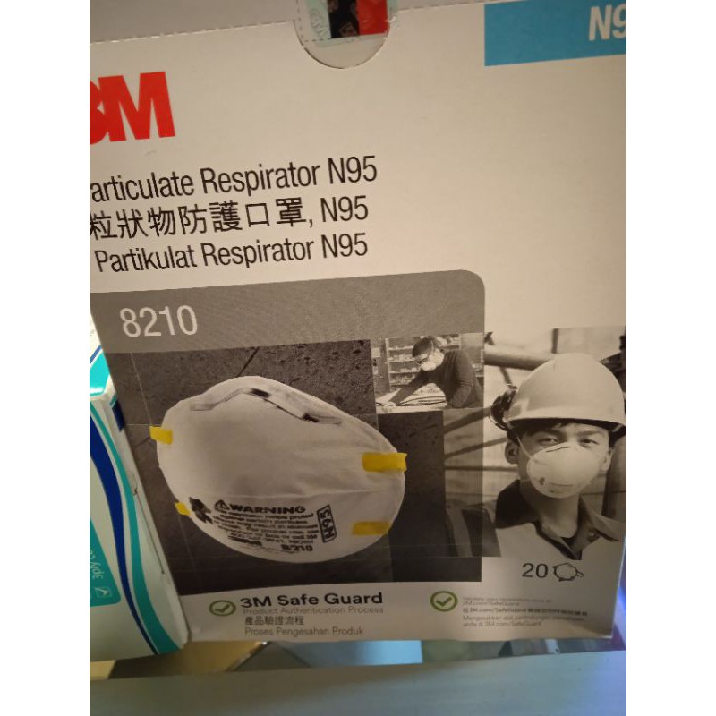 Jual 8210 Masker 3M Particulate Respirator N95 Per Box Isi 20 Pcs | Shopee Indonesia