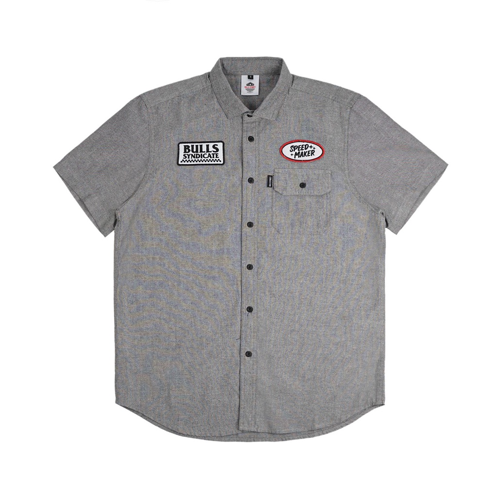 Jual BULLS SYNDICATE Shirt Jaarred Grey | Shopee Indonesia