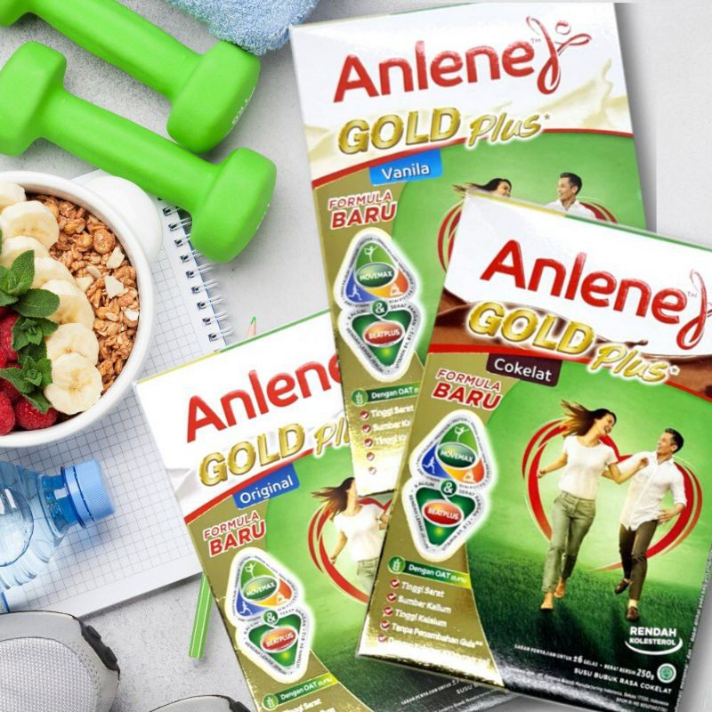 Jual Anlene gold plus 240 gr. Anlene gold vanilla Anlene gold coklat ...