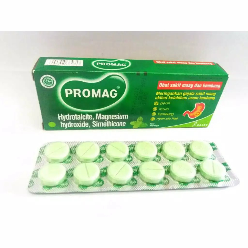 Jual PROMAG TABLET Obat Maag, Asam Lambung, Nyeri Ulu Hati, Perut ...