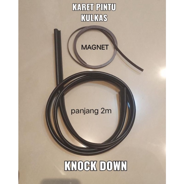 Jual Bahan Gasket Karet Pintu Showcase Knock down Panjang 2 M Termasuk ...