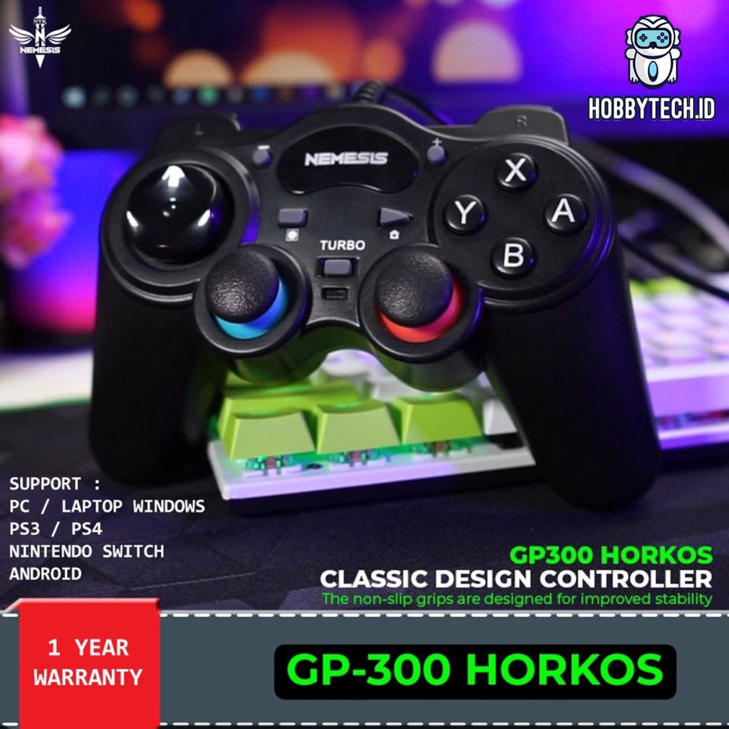 Jual NYK GP300 Horkos Gamepad Multiplatform Gaming Controller | Shopee ...