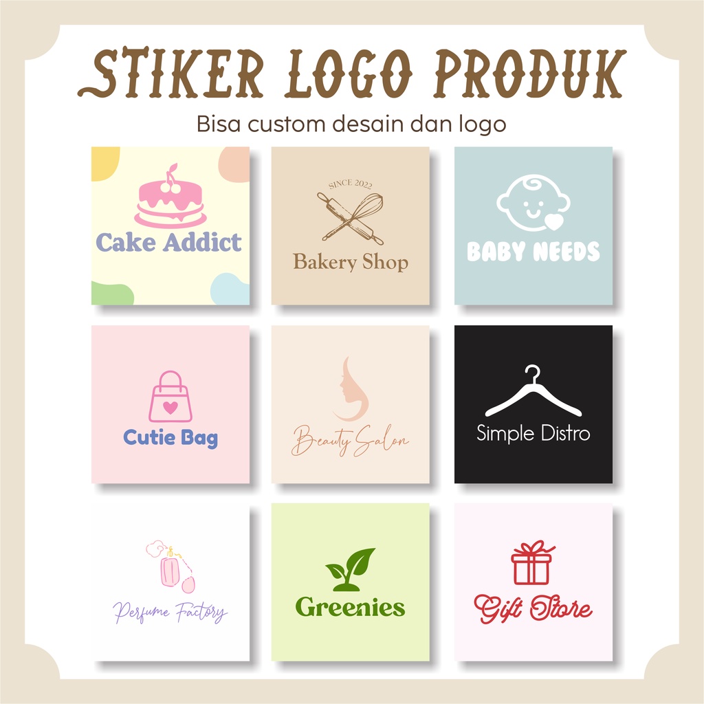 Jual STIKER LOGO PRODUK KEMASAN STICKER BOTOL JAR CUSTOM | STIKER ...