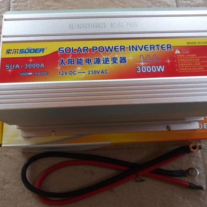 Jual Inverter Dc To Ac 3000 Watt Dc24V Ke Ac Pln 220V Suoer Sua-3000B ...