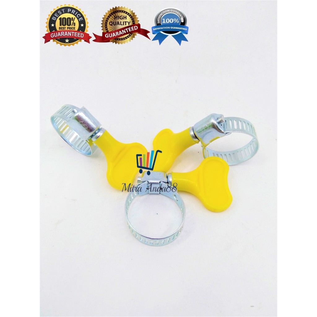 Jual Mitraanda88 Klem Selang + Knop GAS | Hose Clamp | Clamp Selang Gas ...