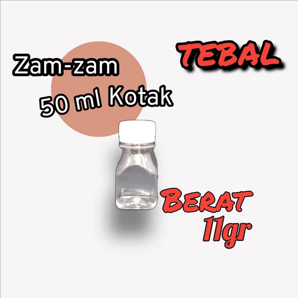 Jual Botol Kapsul Kotak 30 / Botol BP2 Kotak / Botol Zamzam 30ml ...