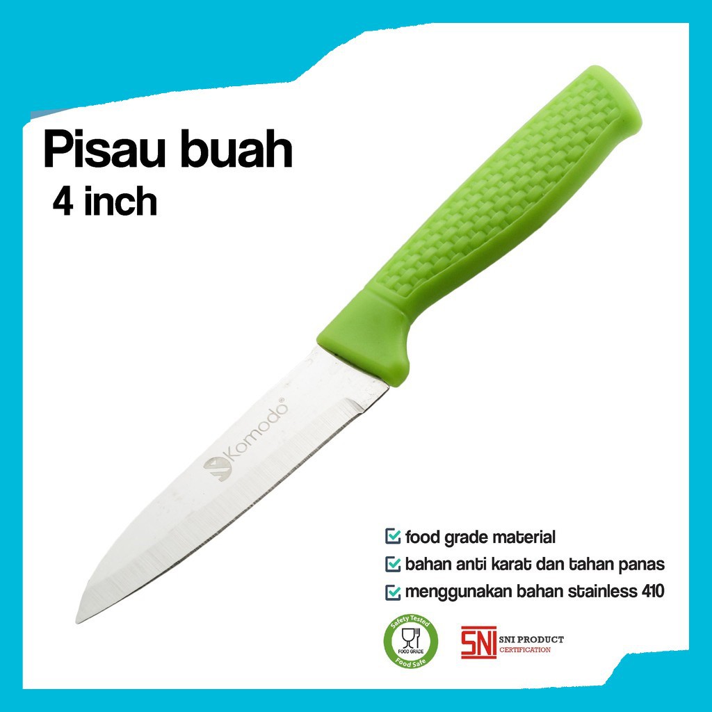 Jual Pisau Dapur Stainless Komodo / Pisau Buah / Pisau Sayur / Pisau ...