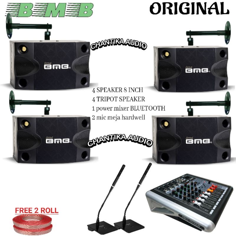 Jual Paket Sound System Kantor aula Masjid Speaker bmb 8 inch 4 Unit ...