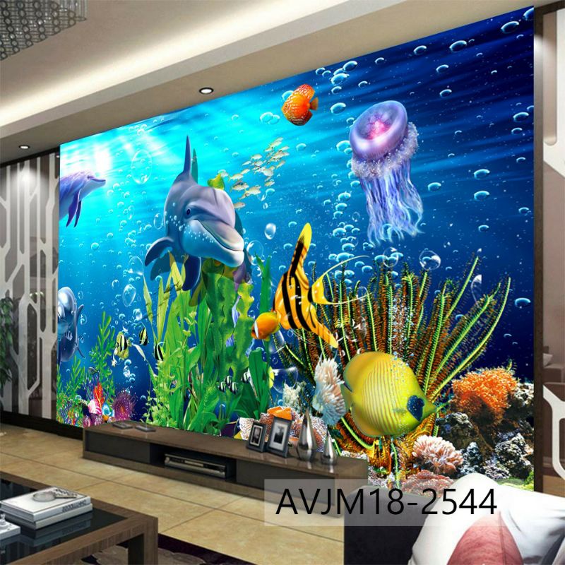 Jual Wallpaper Custom Motif Bawah Laut Wallpaper Bawah Laut Wallpaper ...