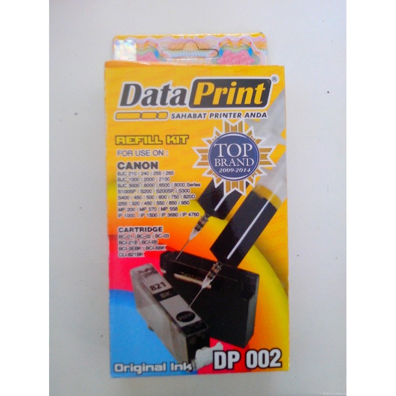 Jual Tinta Suntik Data Print 002 Black - Tinta Refil - Tinta Isi Ulang ...