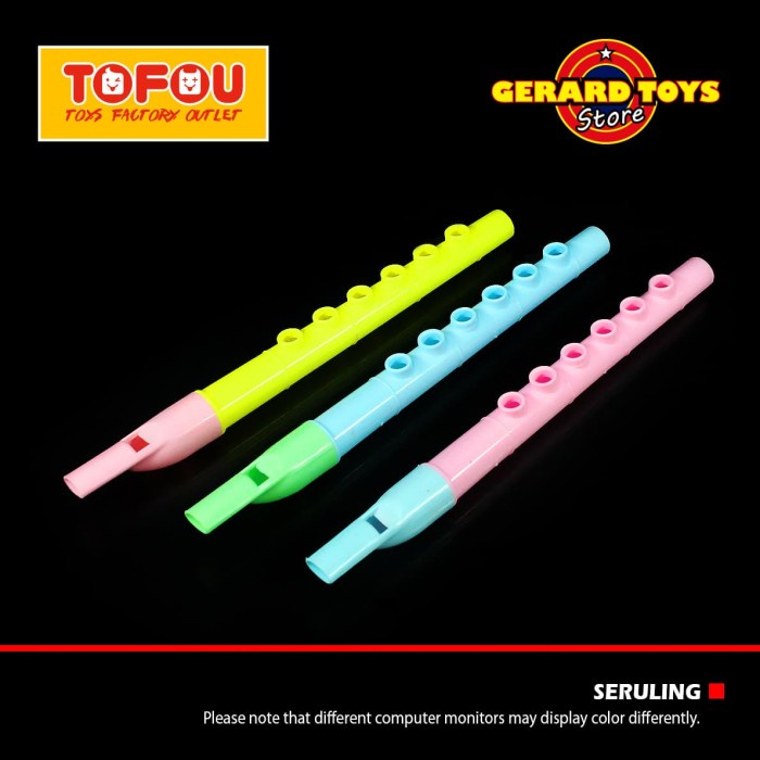 Jual tradisional-musik-alat- alat musik tiup seruling suling plastik ...