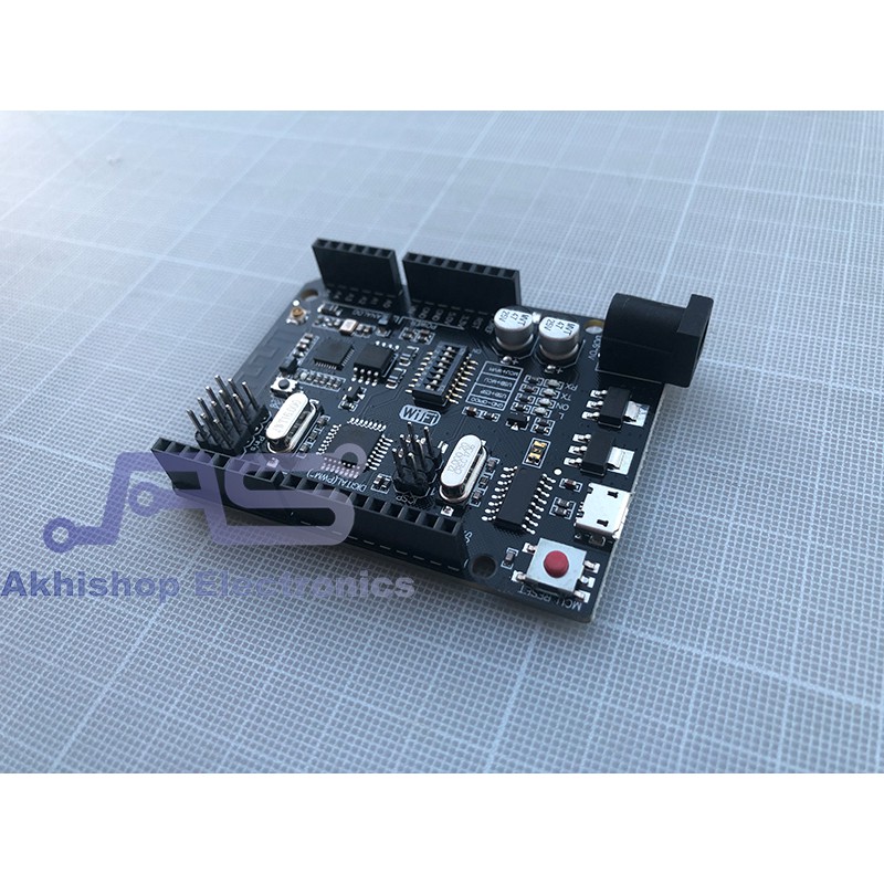 Jual Arduino Uno R3 built in WiFi ATmega328P with ESP8266 | Shopee ...
