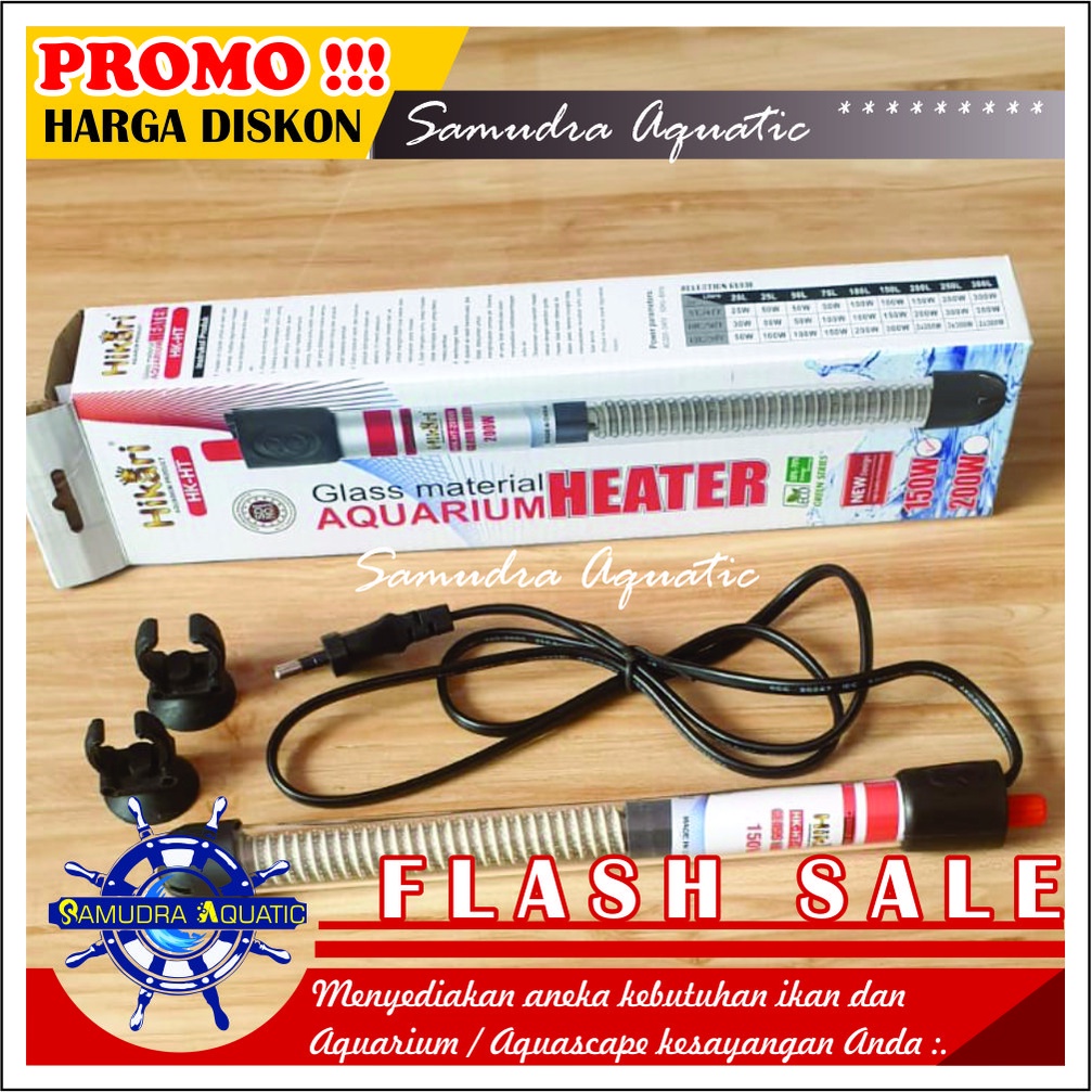 Jual HEATER Pemanas Aquarium 150 Watt, Heater KOLAM, Hiter Penghangat ...