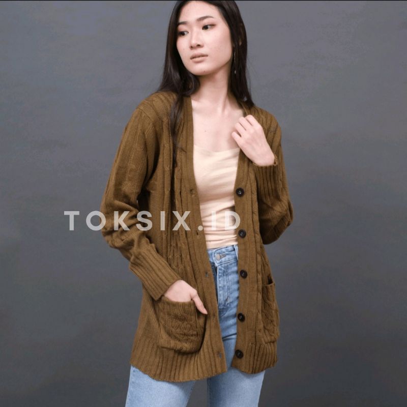 Jual Top Cardy Cable Stradi Pastel / Premium 3 gate / Fashion Wanita Rajut / Outer Wanita / Knit ...