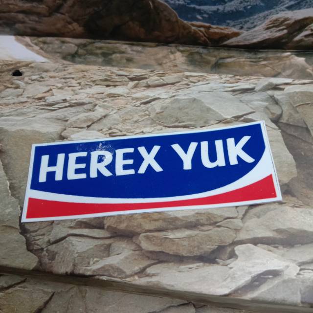 Jual Sticker / STICKER printing Herex Yuk racing stiker motor helm ...