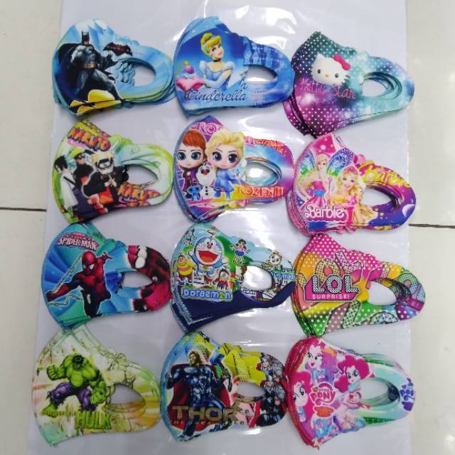 Jual Masker Scuba anak2 motif gambar Premium Masker anak cowok dan ...