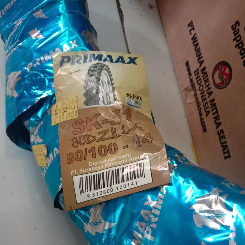Jual Ban Trail Ring 14 80/100 PRIMAAX Godzilla Tube Type Ban Luar Motor Tril Cross Primax Tire ...