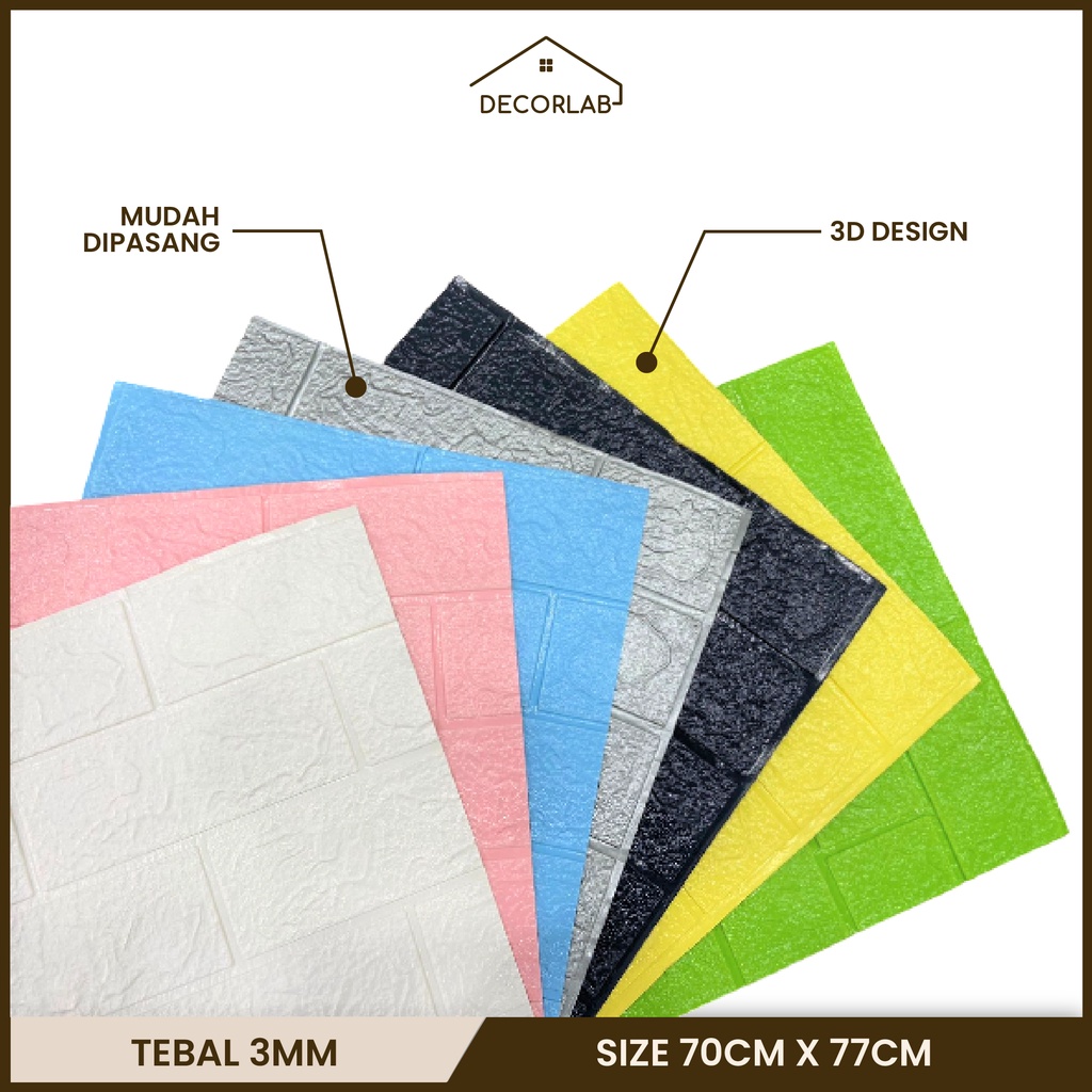 Jual WALLPAPER 3D FOAM - WALLFOAM 3D - WALLPAPER MOTIF BATA TIMBUL ...