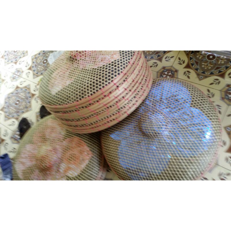 Jual topi caping dudukuy motif has sunda diameter 45cm,cocok untuk ...