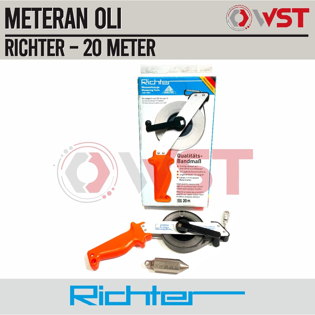 Jual Richter Meteran Minyak 20Meter / Meteran Oli 20M / Sounding Tape ...