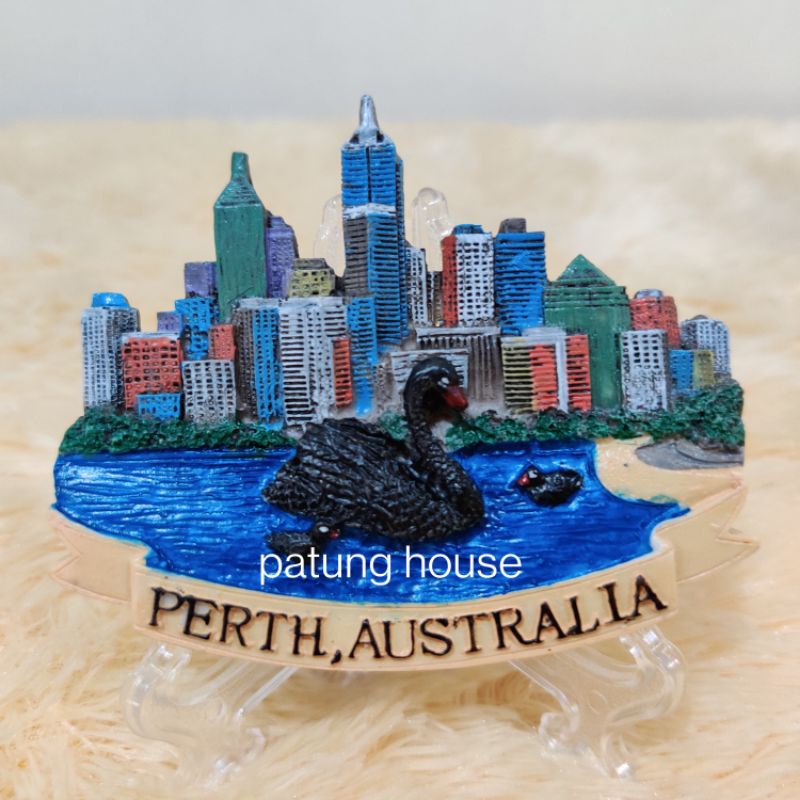 Jual Fridge Magnet Tempelan Kulkas Souvenir Perth Australia Angsa Swan ...