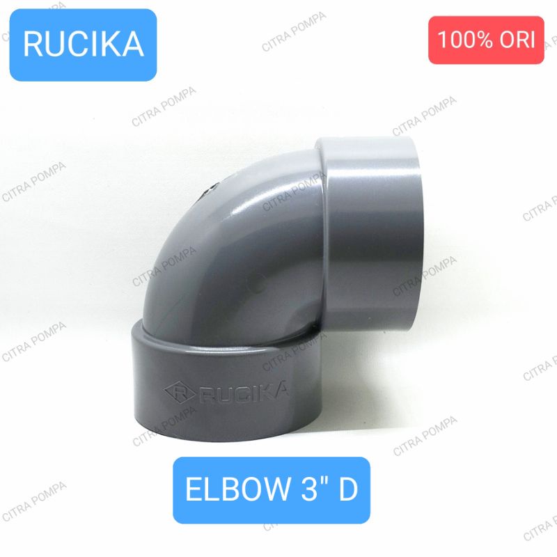 Jual RUCIKA ELBOW 3" D/ LARGE RADIUS ELBOW 3" D /°45 ELBOW 3" D / KENI 3" D / KNEE 3" D | Shopee ...
