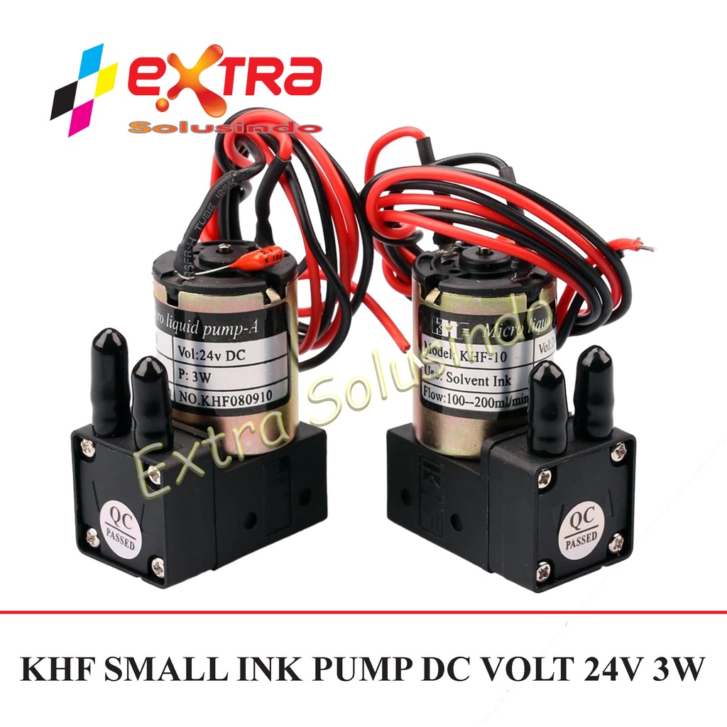 Jual KHF SMALL INK PUMP 24V 3W / POMPA TINTA SOLVENT 24V 3W | Shopee ...
