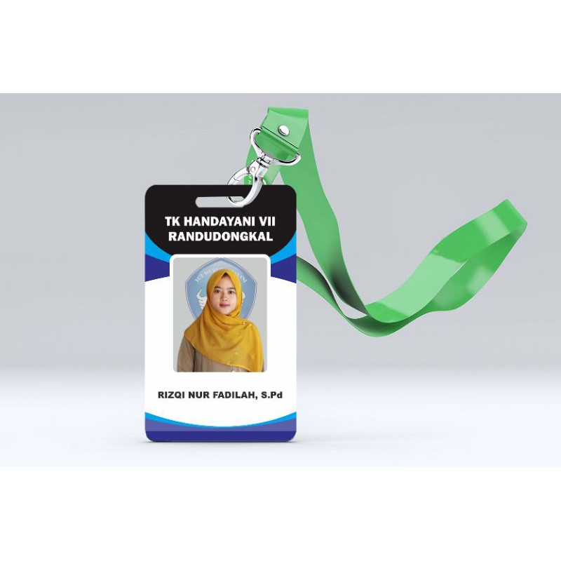 Jual CETAK ID CARD CUSTOM SATUAN + TALINYA ANTI LUNTUR BAHAN SEPERTI ...