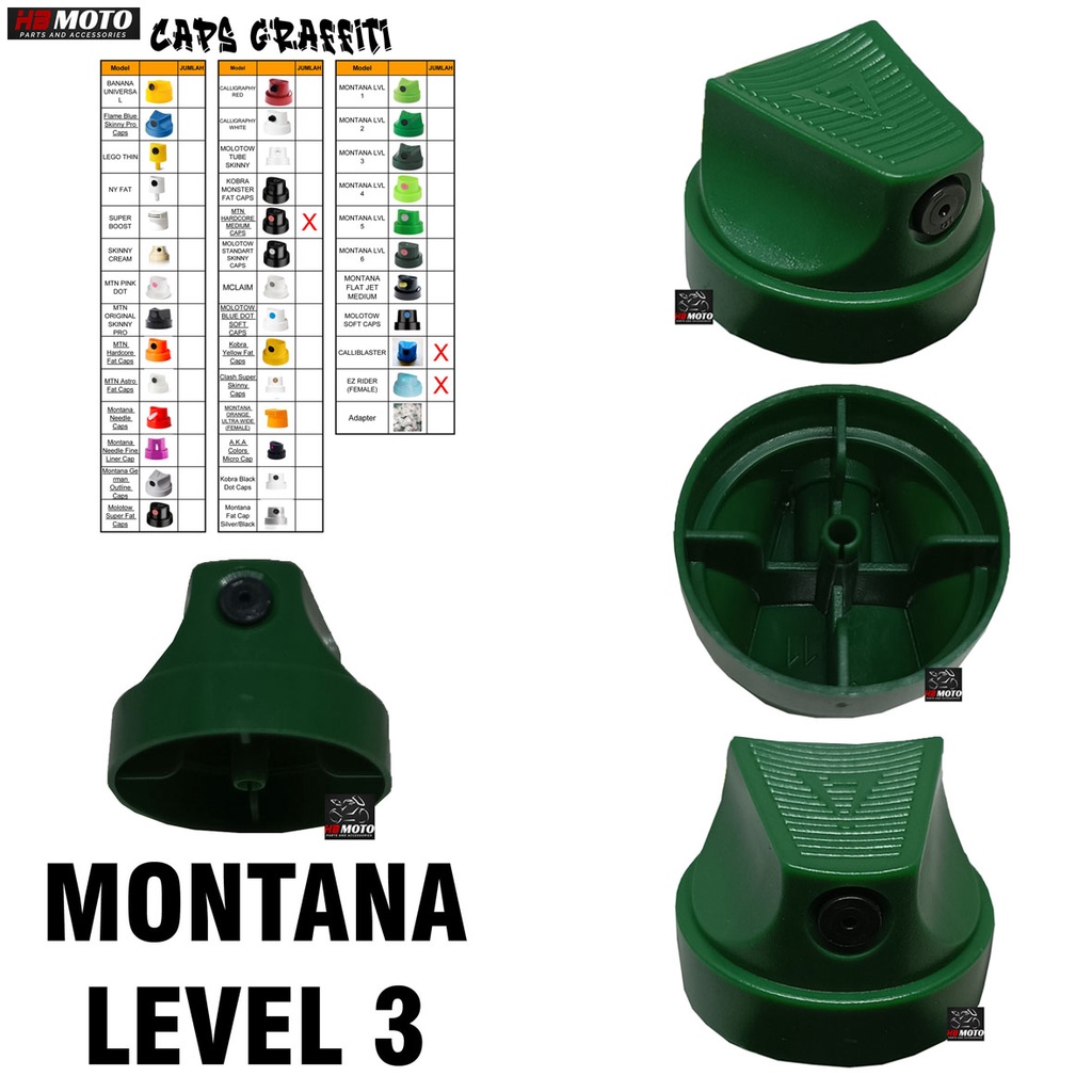Jual Caps MONTANA LEVEL 3 Grafitti spray paints/MONTANA LEVEL 3/Caps ...