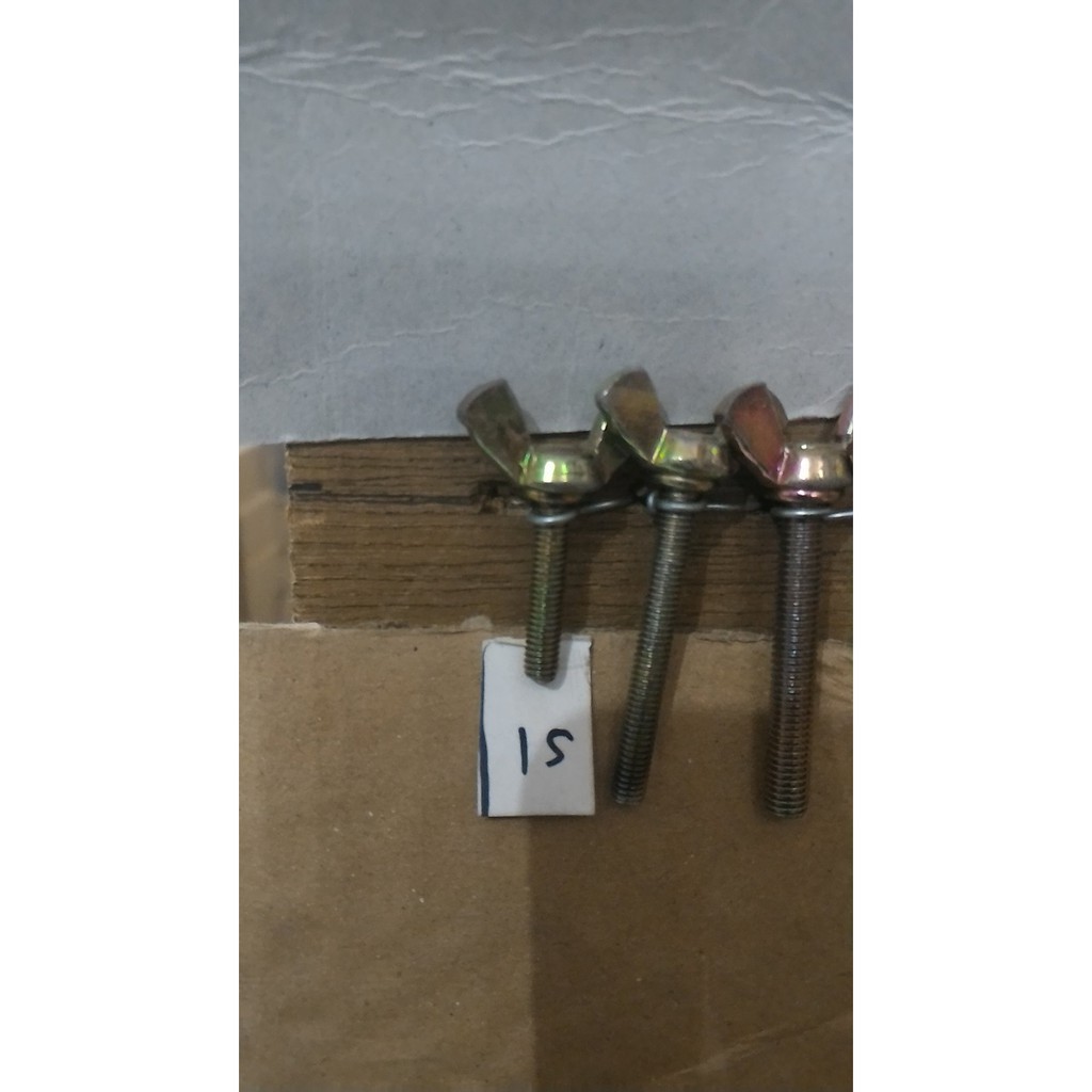 Jual wing bolt baut kupu kupu M4 panjang 20 mm baut sayap Grosir ...