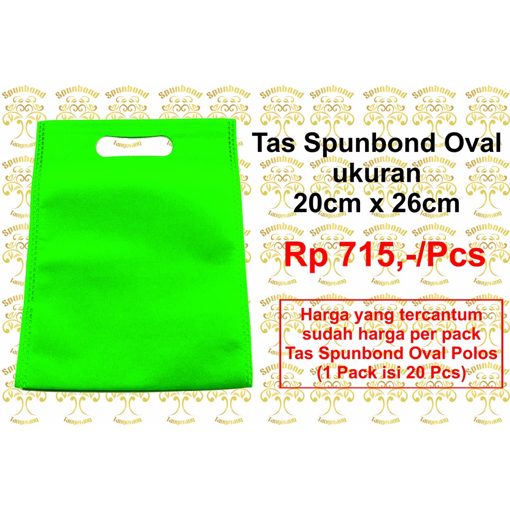 Jual Tas Spunbond Oval 20x26cm / Goodie Bag Spunbond | Shopee Indonesia