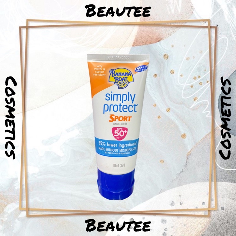 Jual Banana Boat Simply Protect Sport Lotion Sunscreen SPF50+ | Shopee ...