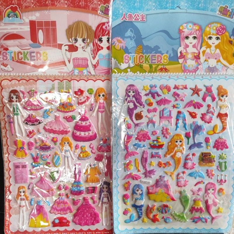 Jual Stiker mainan anak perempuan/ stiker lucu | Shopee Indonesia