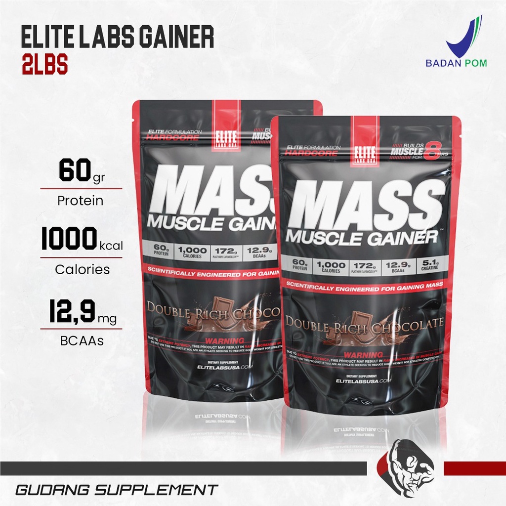 Jual Elite Labs Mass Muscle Gainer 2 Lbs Weight Gainer | Shopee Indonesia