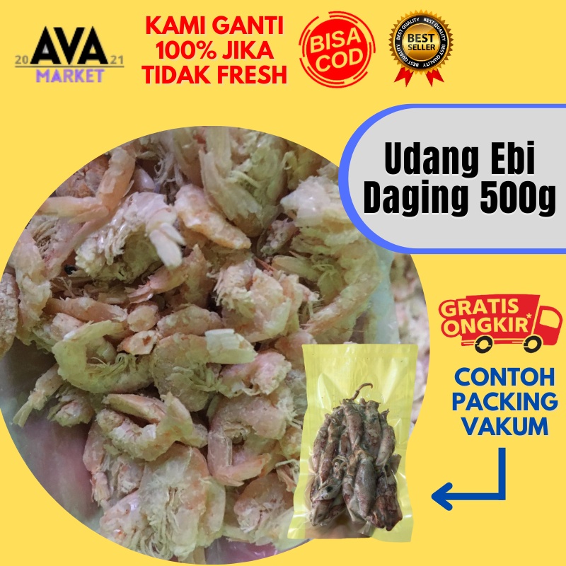 Jual Ikan Asin Udang Ebi Kering Full Daging 250g 500g | Shopee Indonesia